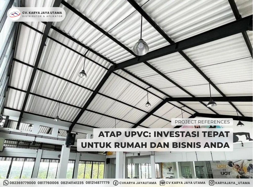 Atap uPVC Rooftop - Tahan Cuaca, Dingin, Tidak Bising